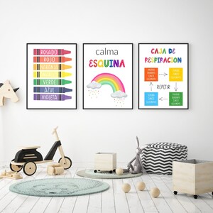 30 Spanish Calming Corner Poster Digital Download Rainbow - Etsy