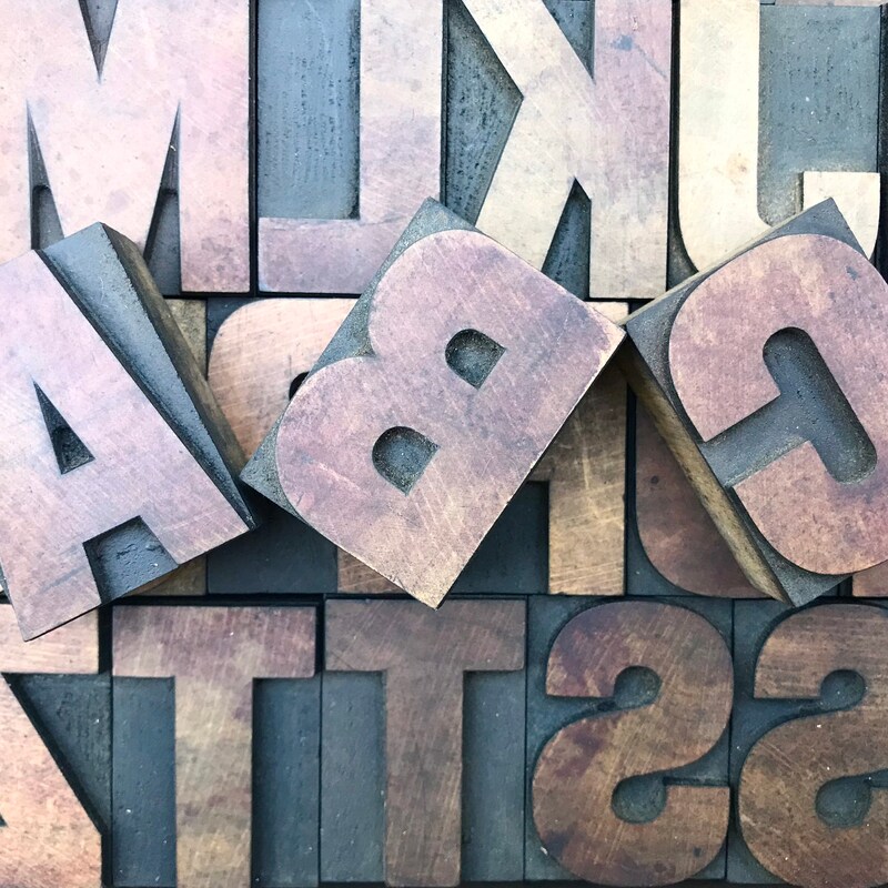 Large Wood Letters - Etsy