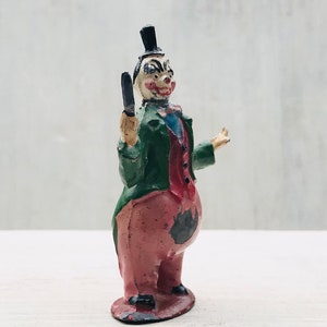Vintage Miniature Lead Clown Band Conductor Timpo Circus - Etsy