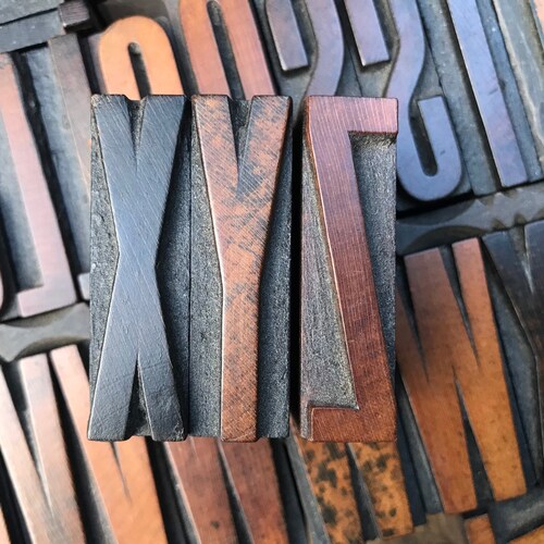 Letterpress Wooden Letters - Etsy