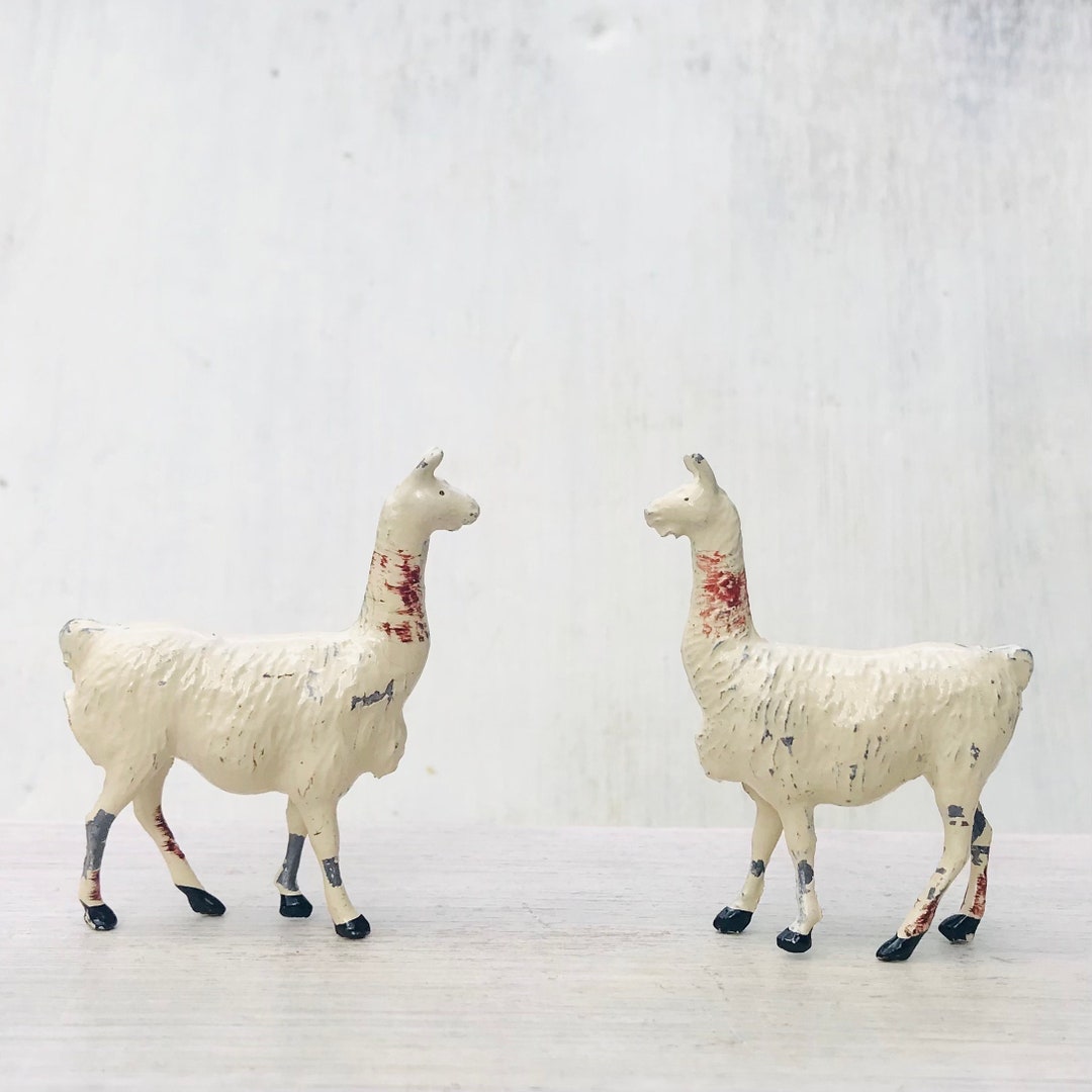 Britains Miniature Lead Llamas, Vintage Zoo Series 923 Hollow-cast ...