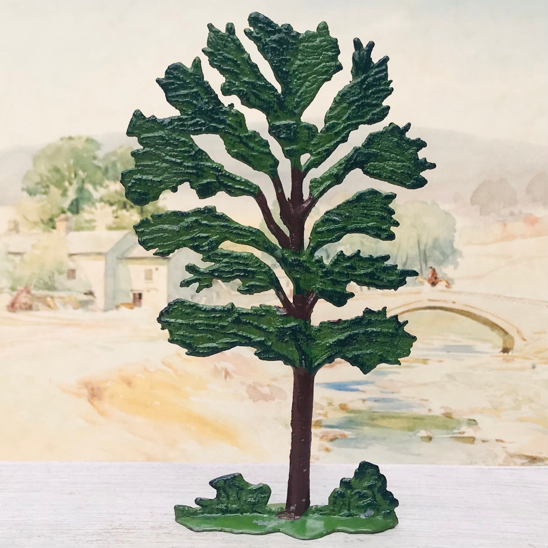 Vintage Britain's Miniature Lead Tree, Model Garden Farm, Elm Tree 523 ...