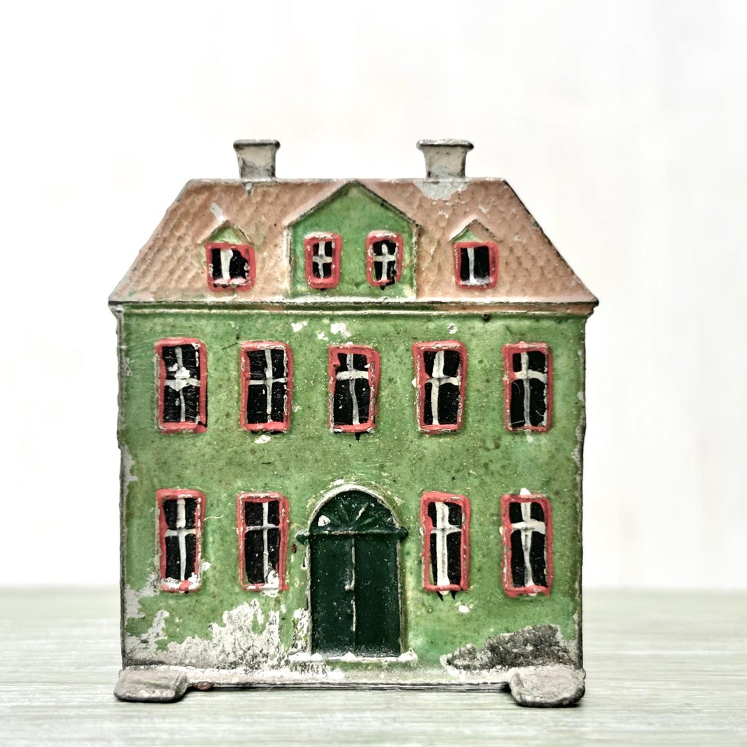 Antique Miniature Heinrichsen Building, Zinnfiguren Lead Flat House ...
