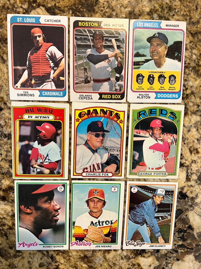 Vintage Sports Cards 1960-85 Football Cards Baseball Cards - Etsy