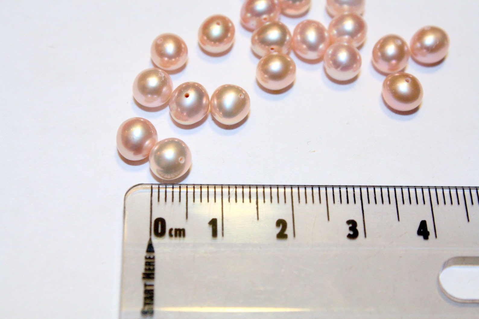 20 Genuine Freshwater Pearl - Rose Pearls - Light Pink Pearls - 6 Mm ...