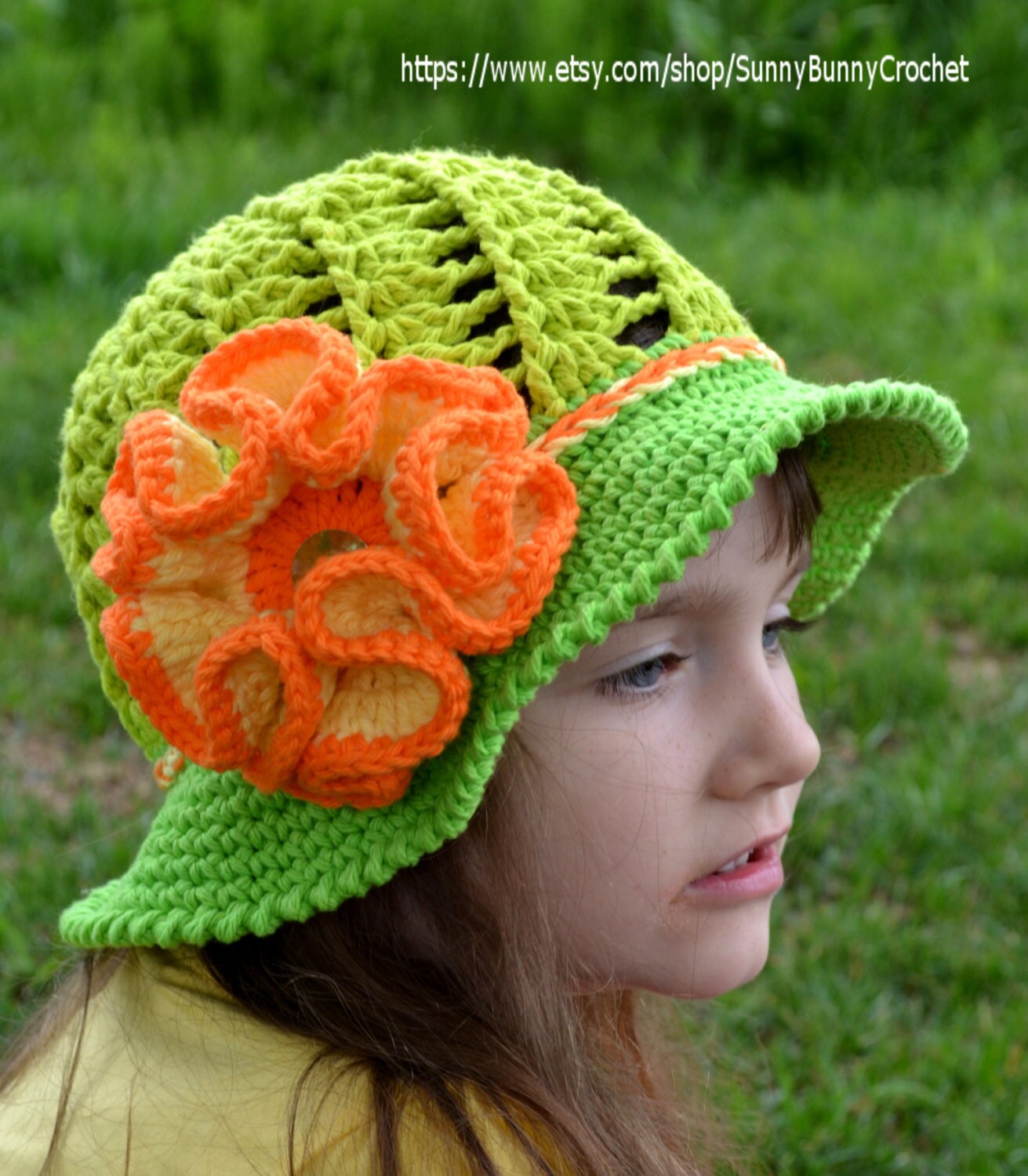 Flower Crochet Pattern, Big Flower With Diamond Center, Crochet Pattern ...