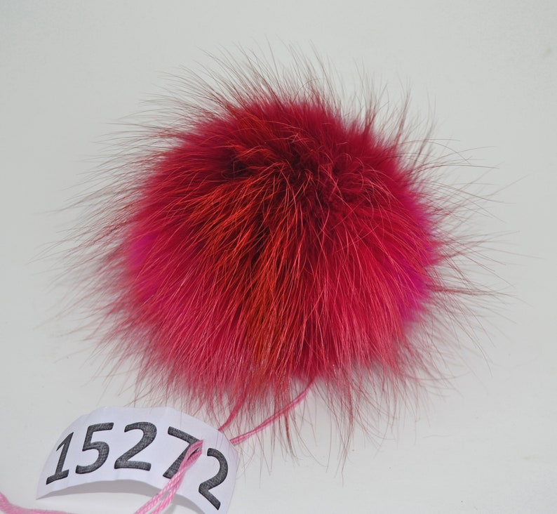 4 to 6 FOX POM POM Red Fox Pom Pom Fox Fur - Etsy