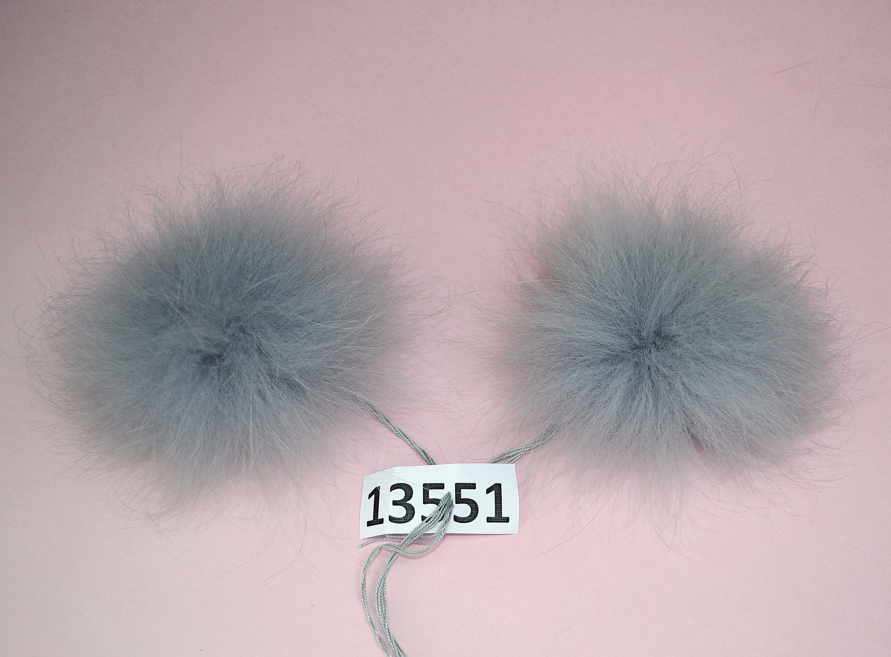 6 to 9 EXTRA LARGE GRAY Pom Poms Double Raccoon - Etsy Canada