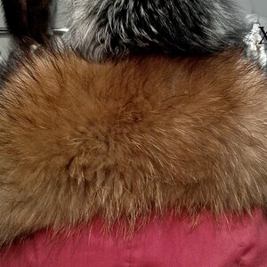 BY ORDER XXL Extra Large Finnish Raccoon Fur Collar, Fur Trim Hoodie ...