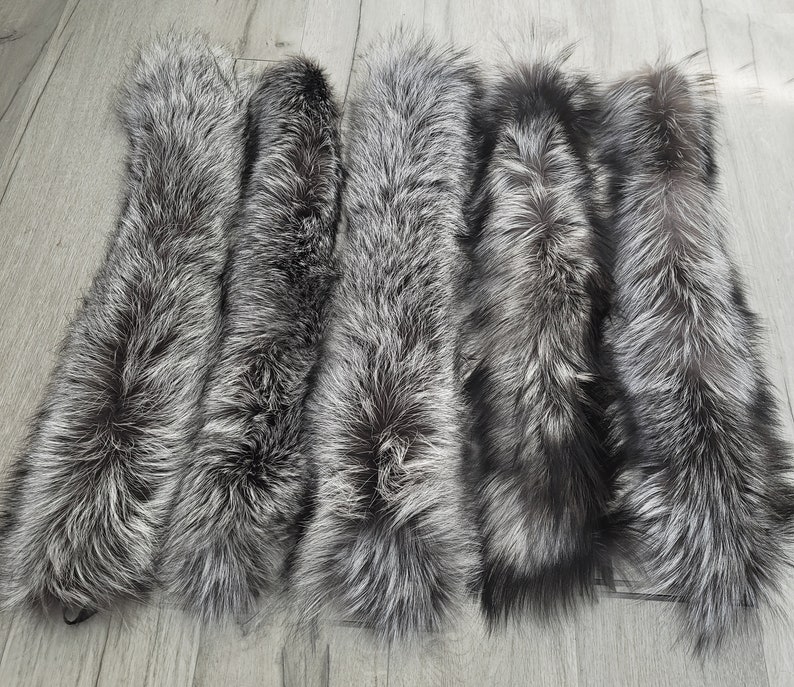 BY ORDER Finnish Silver Fox Fur Trim Hood Fur Collar Trim - Etsy