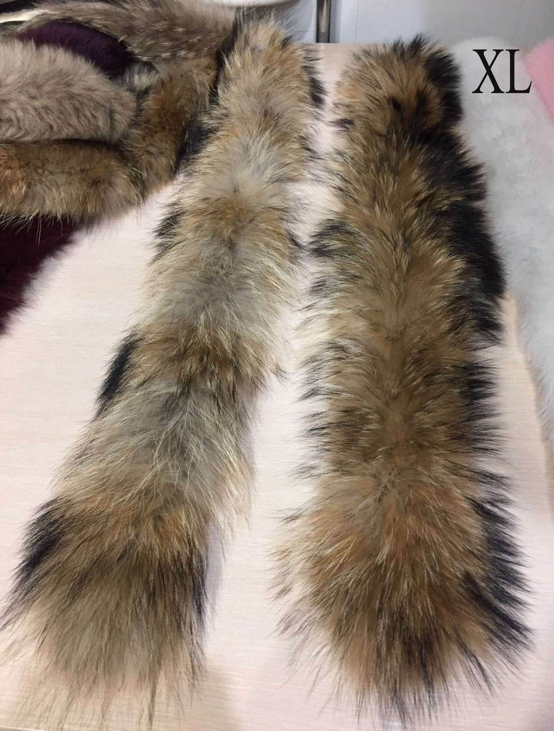 BY ORDER XXL Extra Large Finnish Raccoon Fur Collar Fur Trim | Etsy