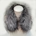 BY ORDER 60cm Real Silver Fox Fur Trim Hood, Fur Collar Trim, Fox Fur ...