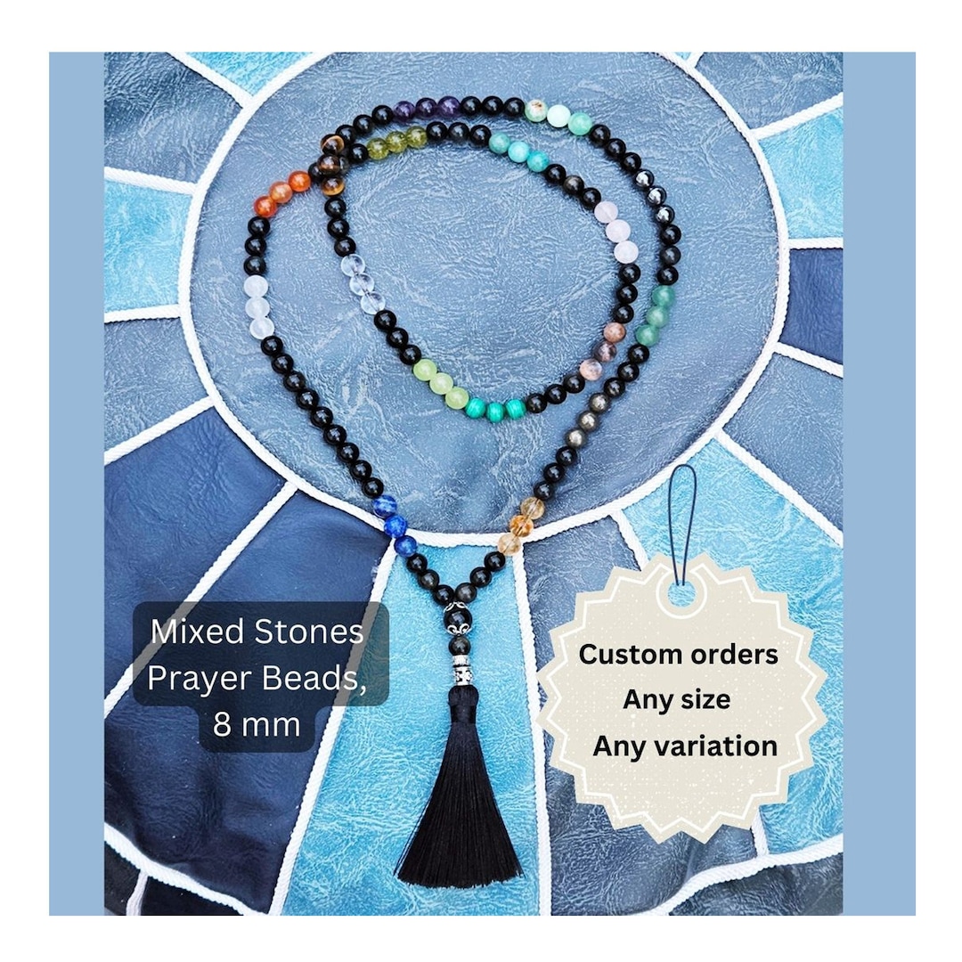 108 Mala Beads, Prayer Beads, Muslim Misbaha, Rosary, Mala Necklace ...