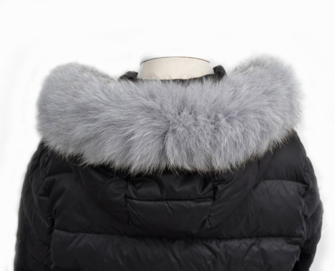 BY ORDER 70 Cm Real Fox Fur (tail) Trim Hood, Fur Collar Trim, Fox Fur ...