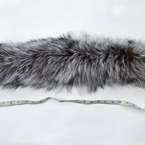 BY ORDER From Pieces! XL Large Full Finnish Silver Fox Fur Collar, Fur ...