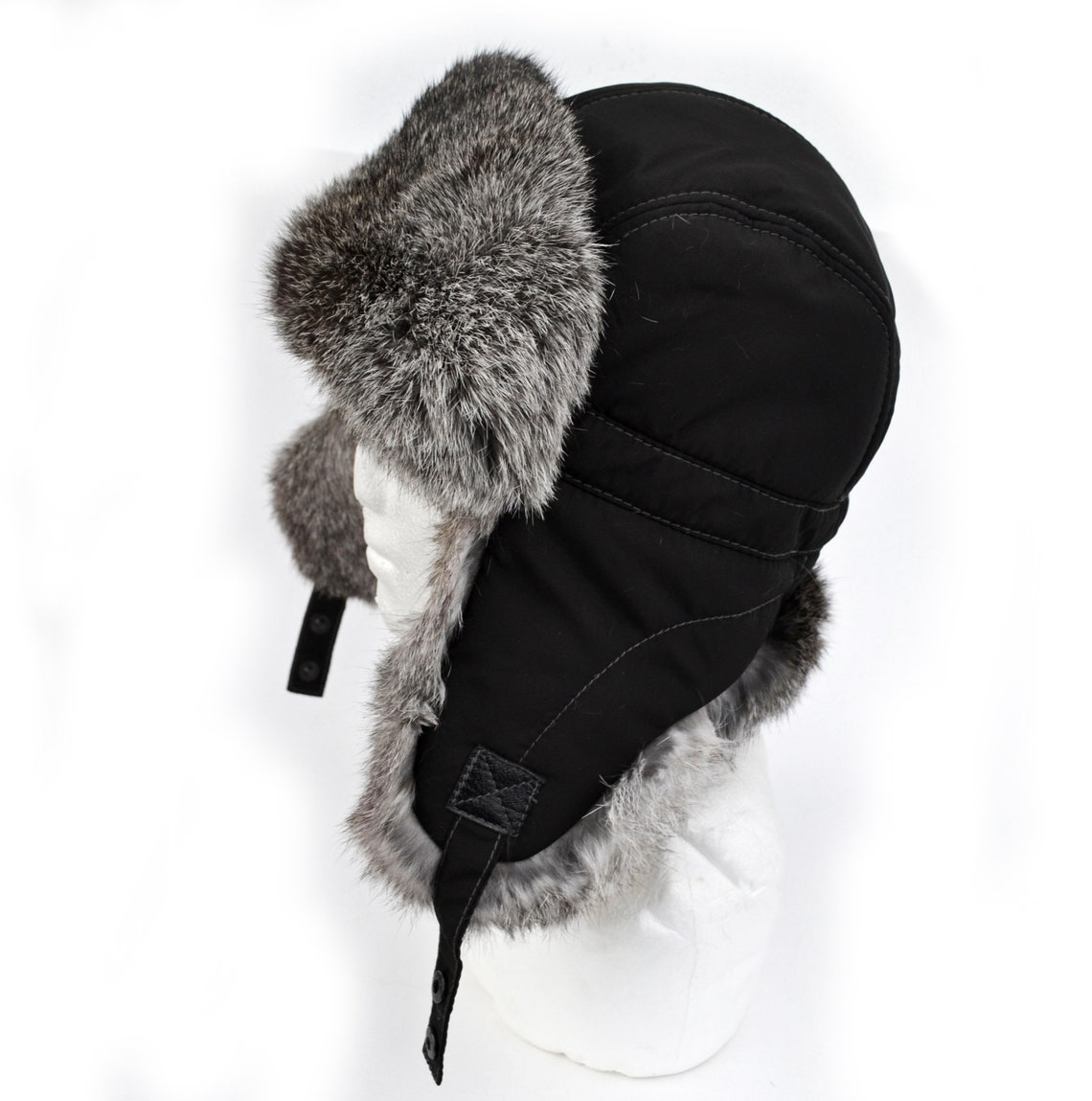 Fur Ear Flap Hat Men Real Fur Hat Trapper Hat Aviator Hat - Etsy