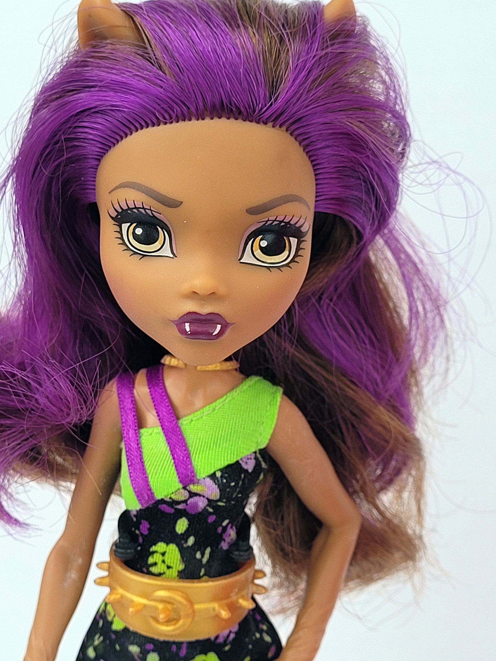 Monster High Doll Ghoul La La Locker Clawdeen Wolf Playset for ...