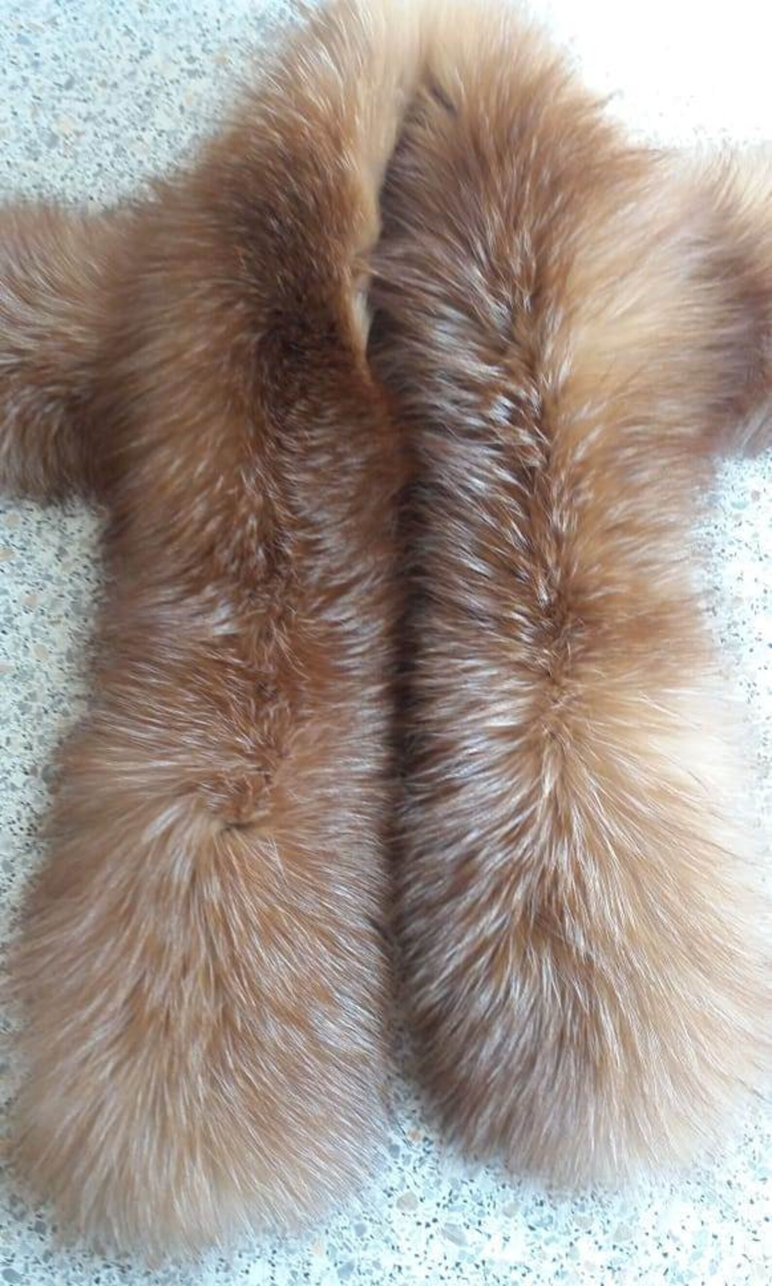 BY ORDER Rare Luxury BLUEFROST Fox Fur Trim Hood Fur Collar | Etsy