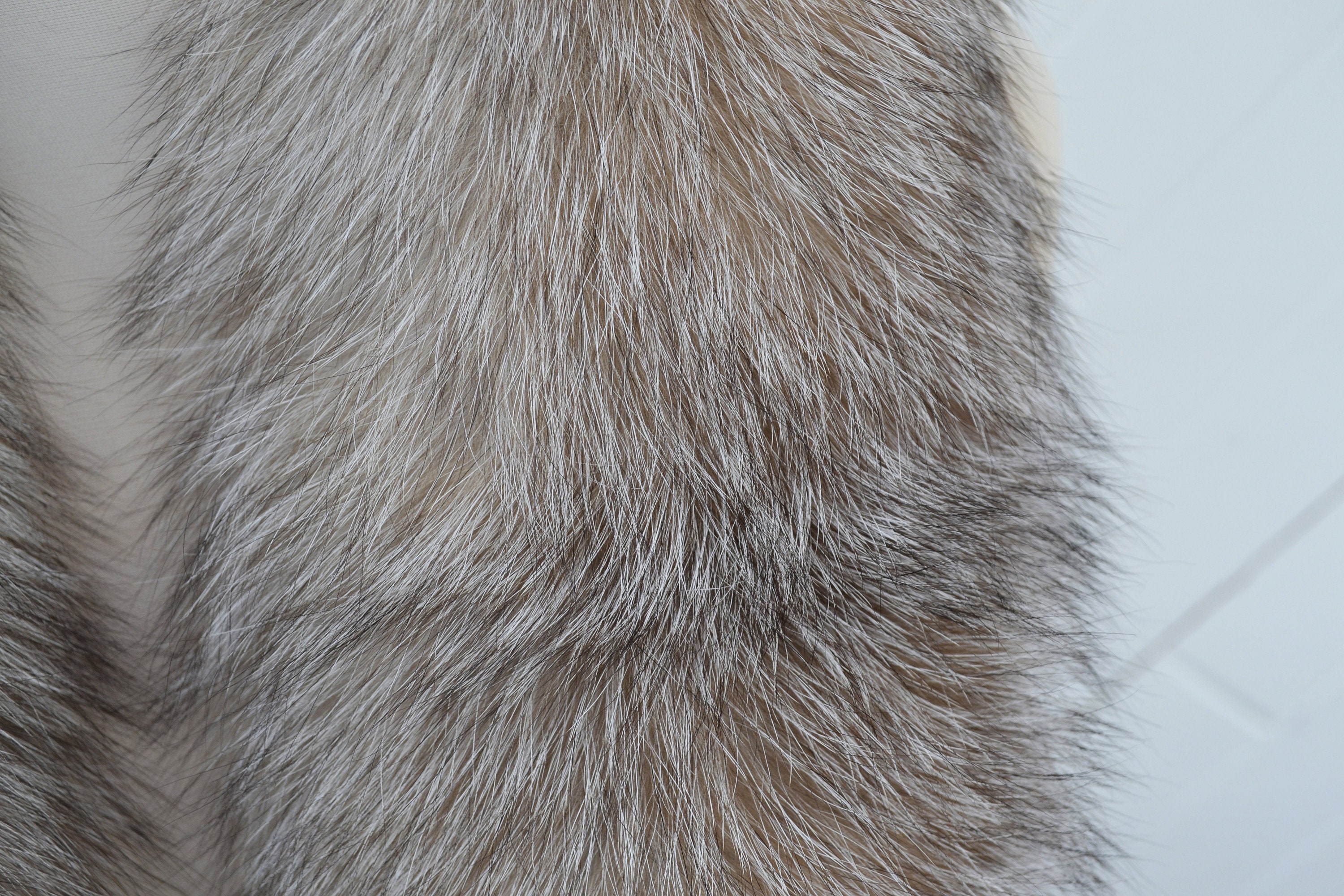 BY ORDER Rare Luxury BLUEFROST Fox Fur Trim Hood Fur Collar | Etsy