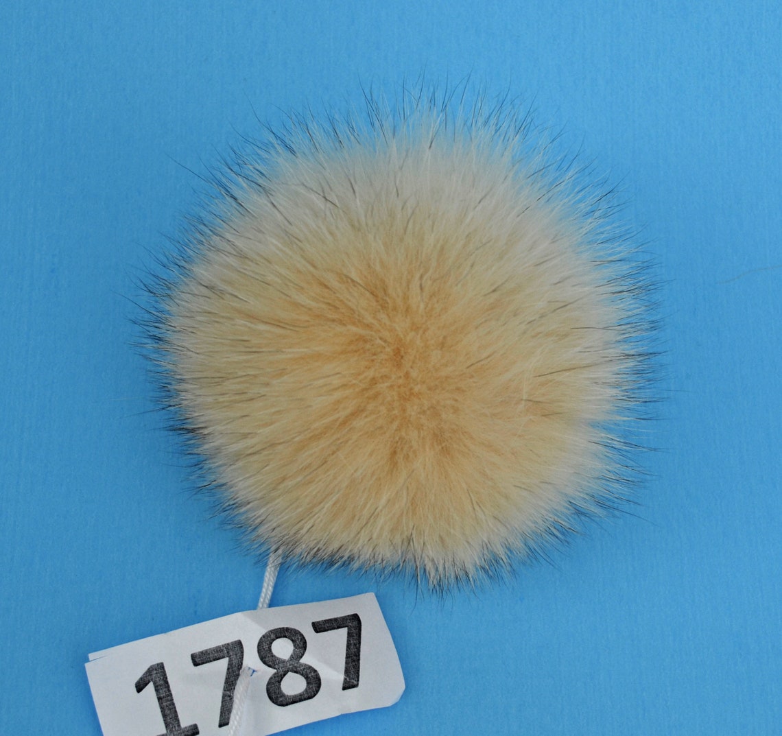 4,5" to 5" HIGHEST QUALITY FOX Pom Poms! Double Fox Fur Shiny Soft Pom ...