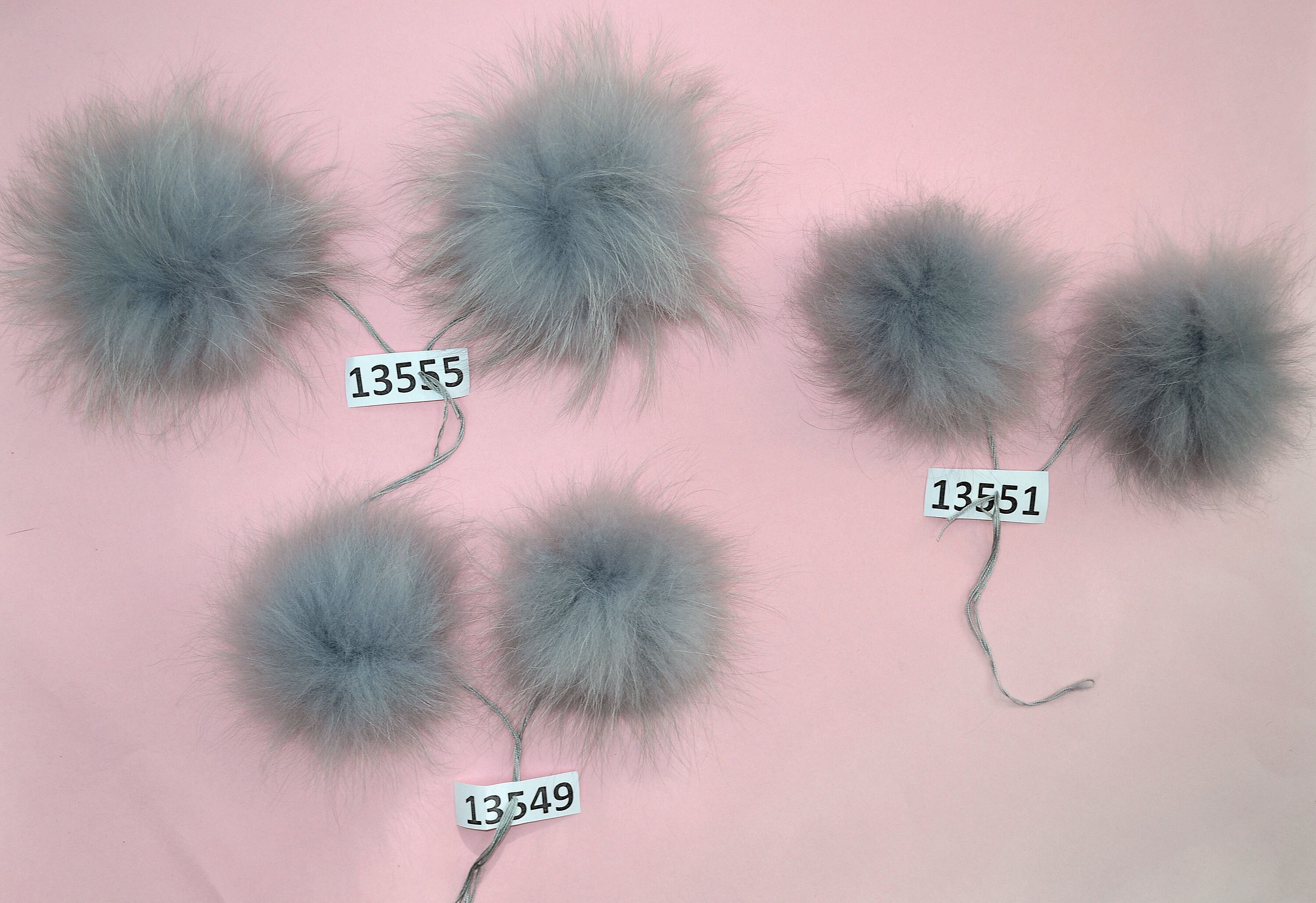 6 to 9 EXTRA LARGE GRAY Pom Poms Double Raccoon - Etsy Canada