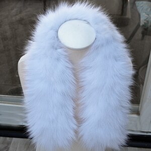 BY ORDER XL Double Real Fox Fur tail Trim Hood, Fox Fur Collar, Fur ...