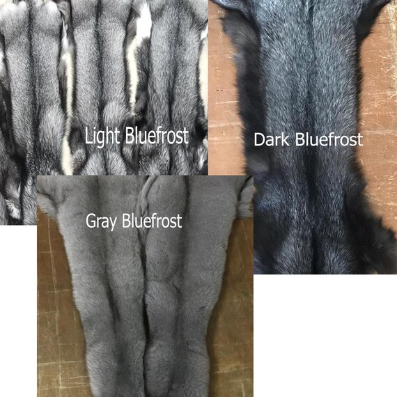 BY ORDER Rare Luxury BLUEFROST Fox Fur Trim Hood Fur Collar | Etsy
