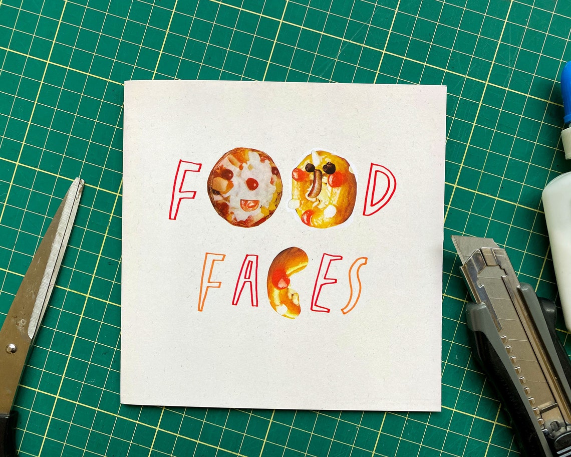 Collages of FOOD FACES Zine - Etsy
