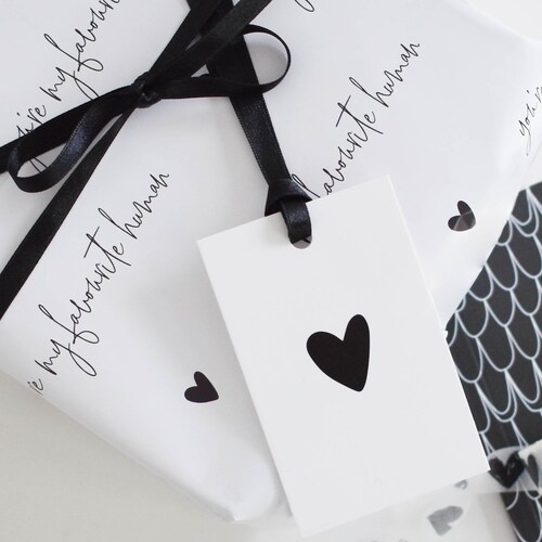 You're My Favourite Human Wrapping Paper and Gift Tag - Etsy