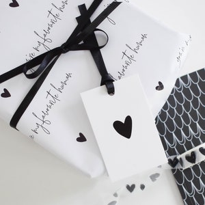 You're My Favourite Human Wrapping Paper and Gift Tag - Etsy UK