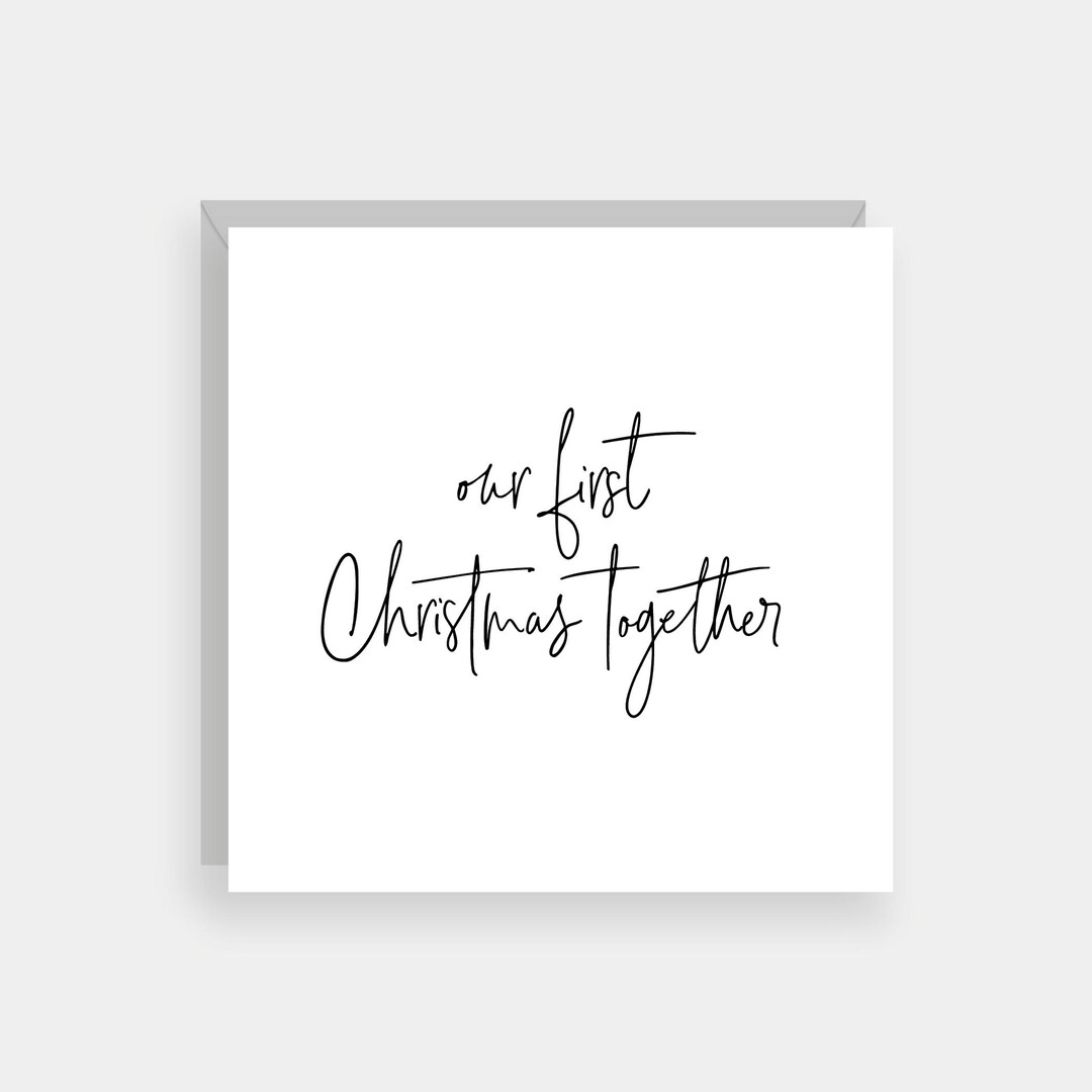 Our First Christmas Together Card, Christmas Card Boyfriend, 1st ...