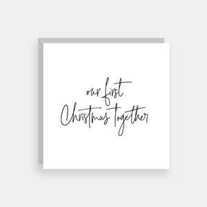 Our First Christmas Together Card, Christmas Card Boyfriend, 1st ...