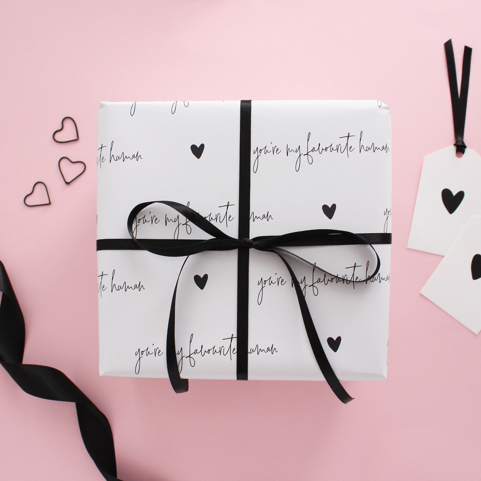 You're My Favourite Human Wrapping Paper and Gift Tag - Etsy