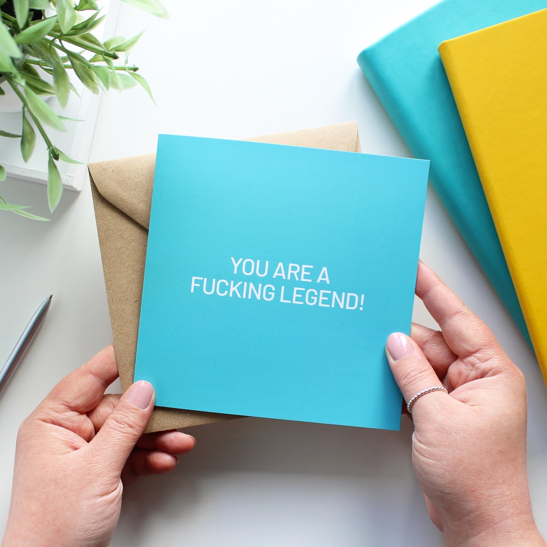 You Are a Legend Funny Thank You Card for Friend, Funny Card to Say ...