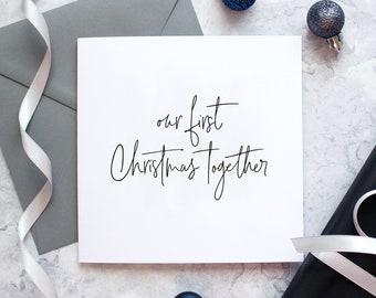 Our First Christmas Together Card | Etsy