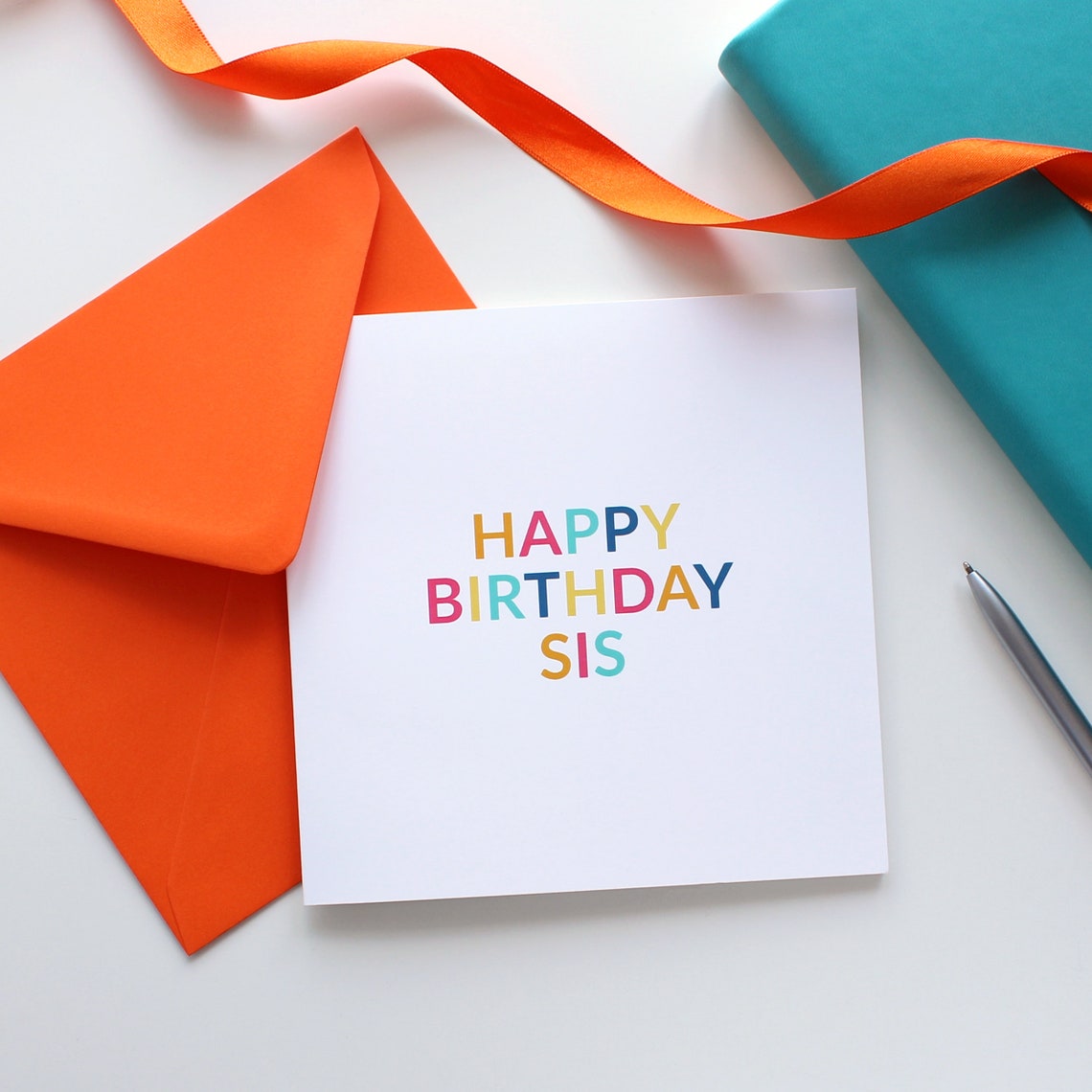 Sister Birthday Card Happy Birthday Sis - Etsy