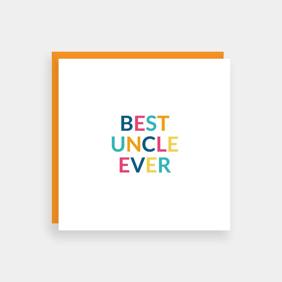 Best Uncle Ever Card for Uncle, Birthday Card for Uncle, Father's Day ...
