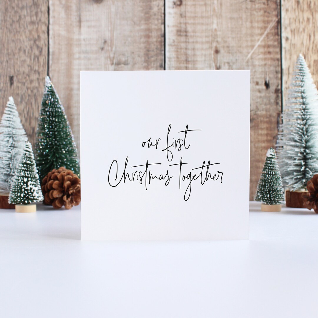 Our First Christmas Together Card, Christmas Card Boyfriend, 1st ...