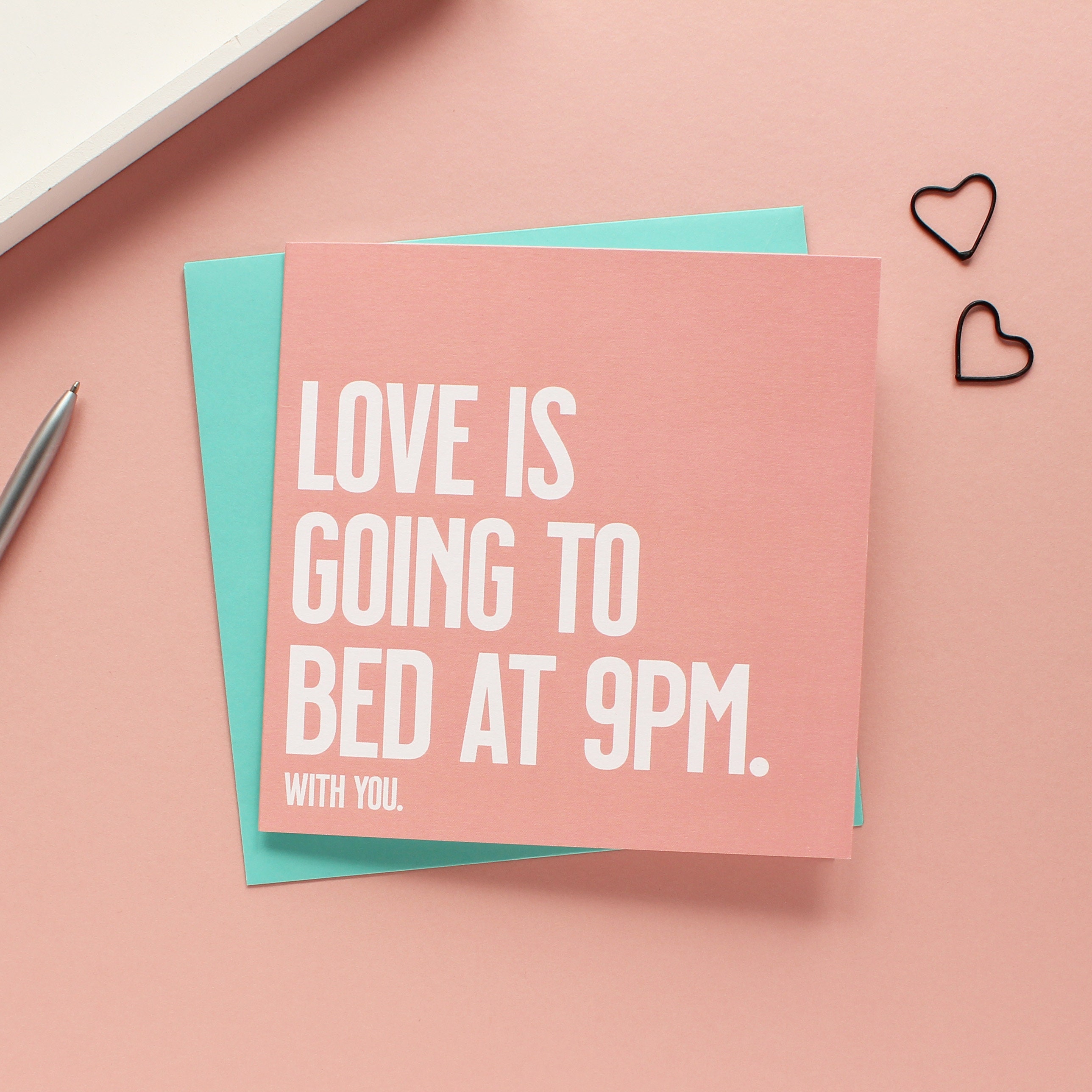Love is Going to Bed at 9pm With You Love Card, Funny Anniversary Card ...