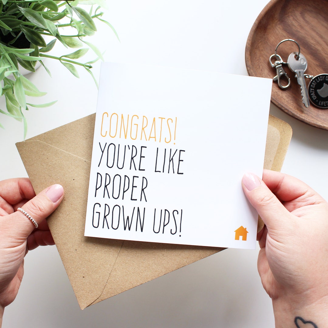 Funny New Home Card for Couple First Time Buyer Card - Etsy