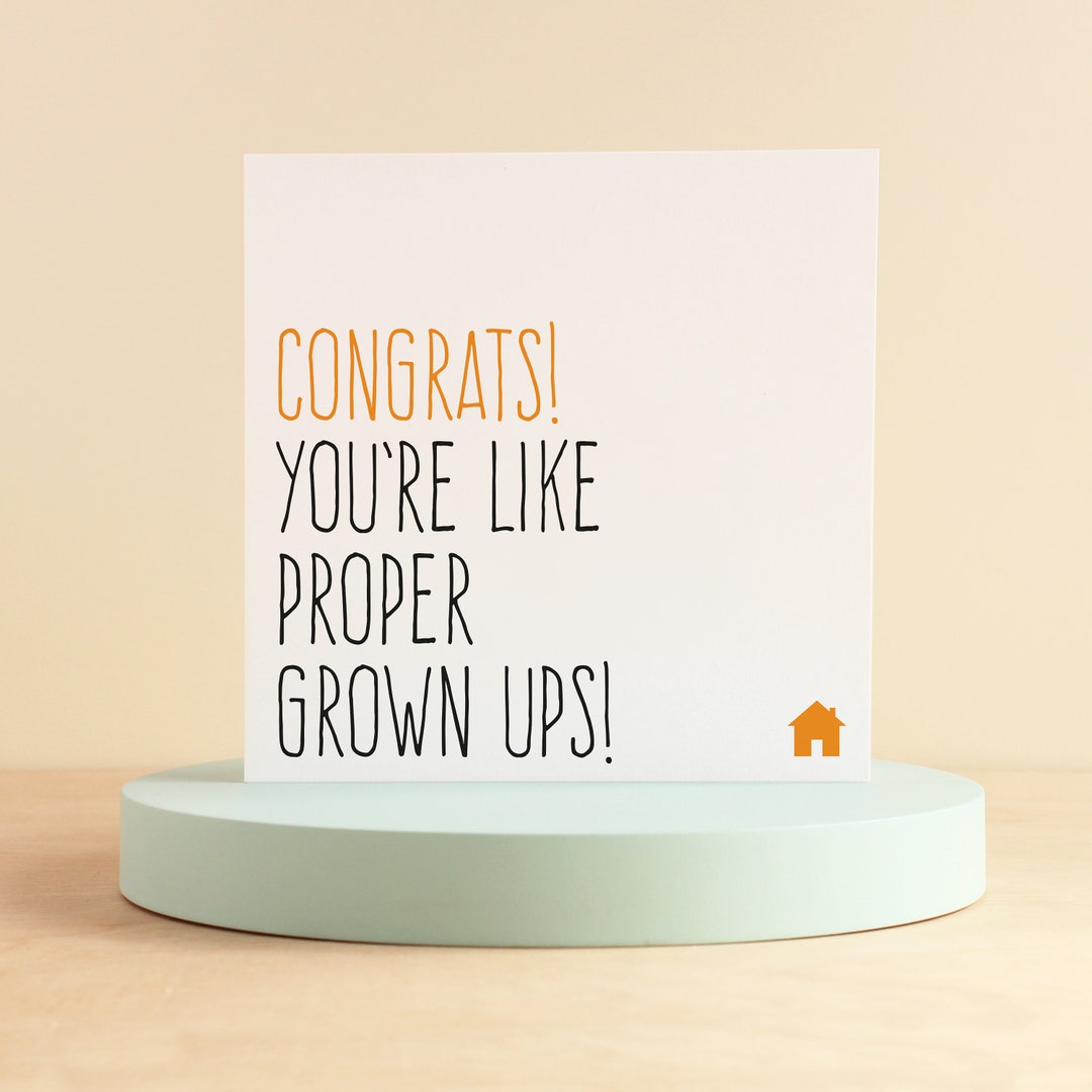 Funny New Home Card for Couple First Time Buyer Card - Etsy
