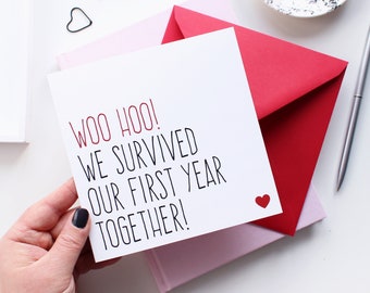First Year Anniversary Card | Etsy