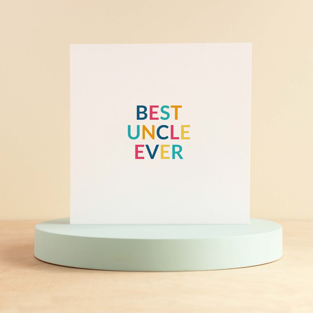 Best Uncle Ever Card for Uncle, Birthday Card for Uncle, Father's Day ...