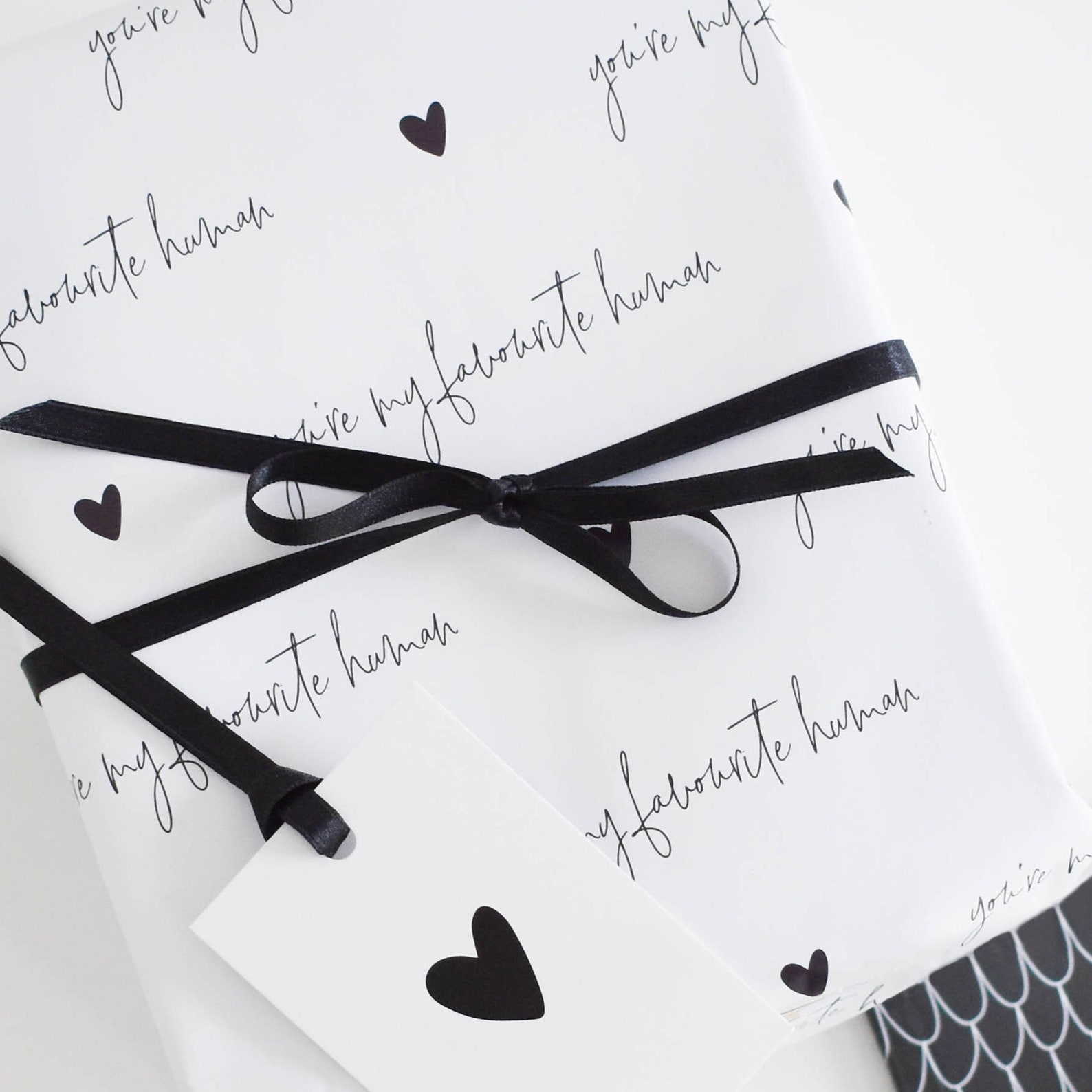 You're My Favourite Human Wrapping Paper and Gift Tag - Etsy