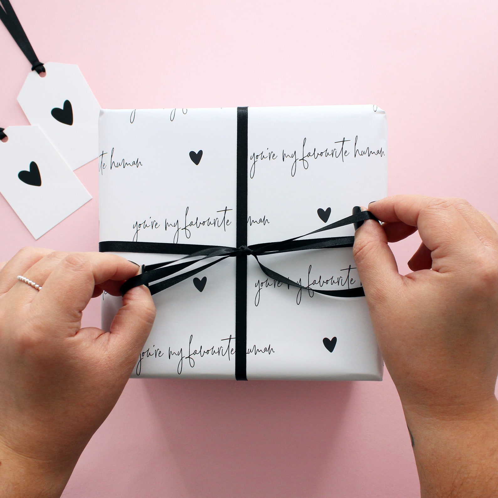 You're My Favourite Human Wrapping Paper and Gift Tag - Etsy