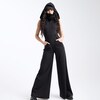 Face Mask Hooded Crop Top. Ninja Hooded Top. Festival Dust Mask Hooded ...