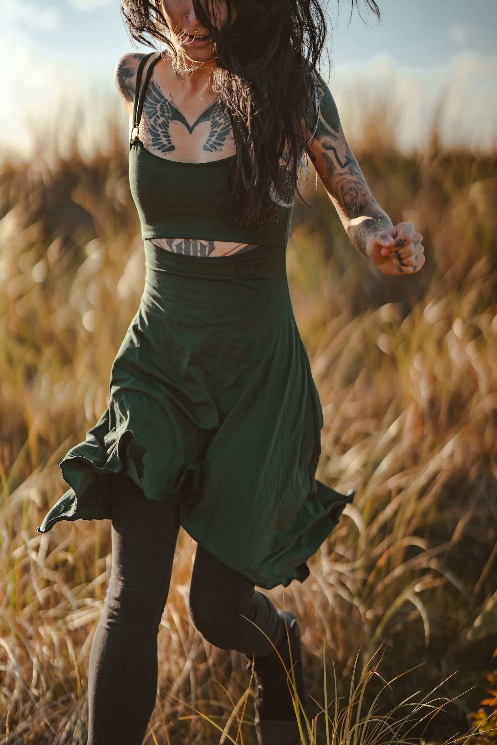 Pixie Dress, Festival Dress, Boho Dress, Elven Dress, Gothic, Faerie ...