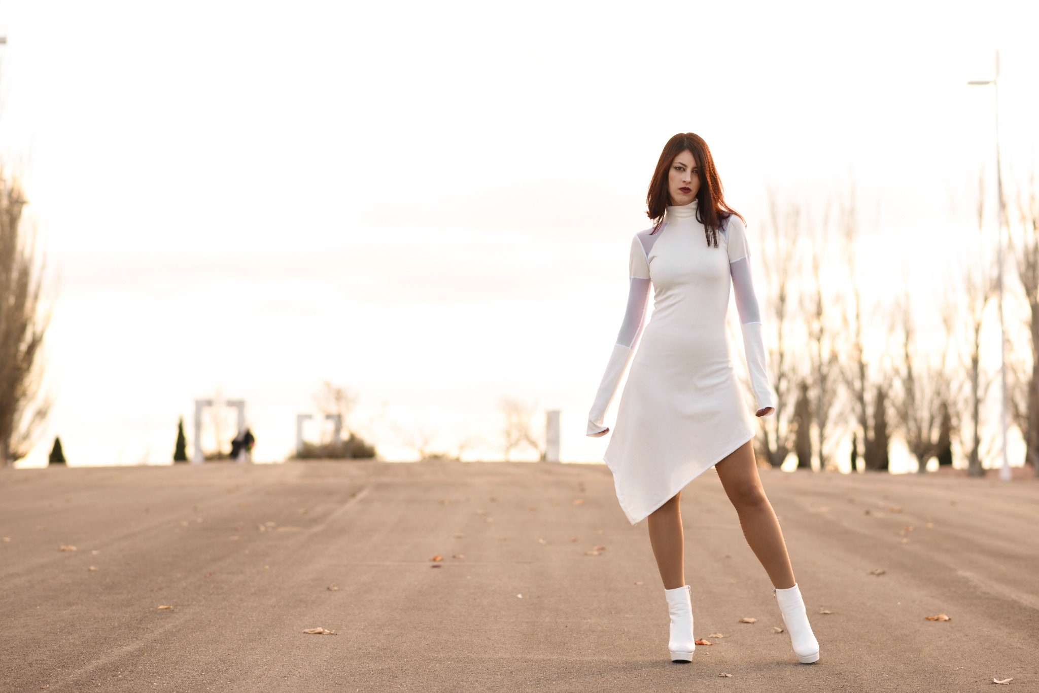 White Futuristic Dress