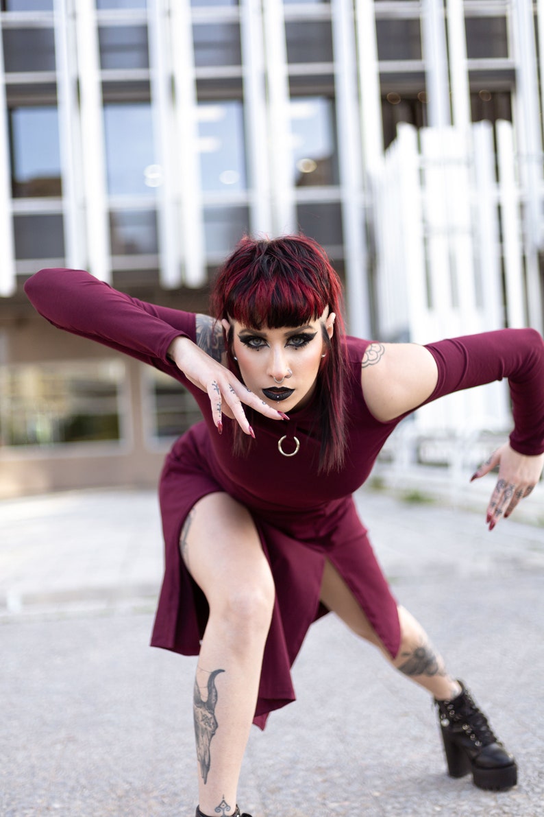 High Split Side Cosplay Dress Gothic Clothes Steampunk - Etsy