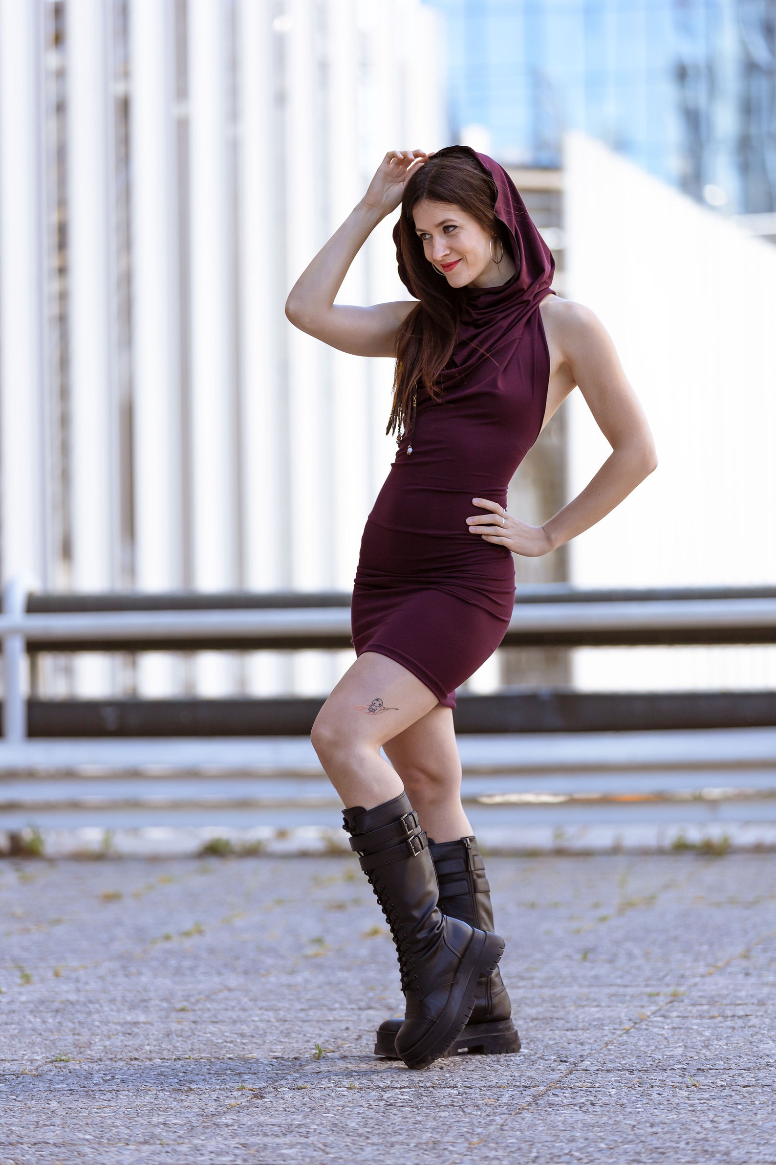 Pixie Hooded Dress Gothic Dress Festival Fairy Dress - Etsy